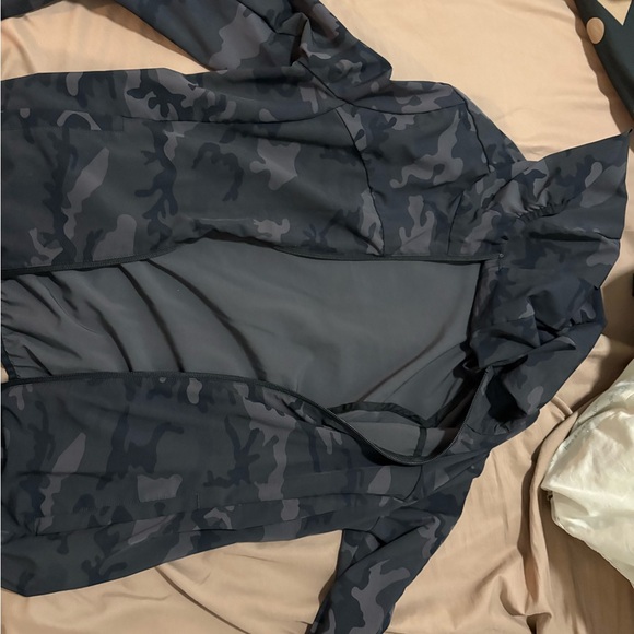 ZYIA | Jackets & Coats | Zyia Camo Jacket Black And Gray | Poshmark
